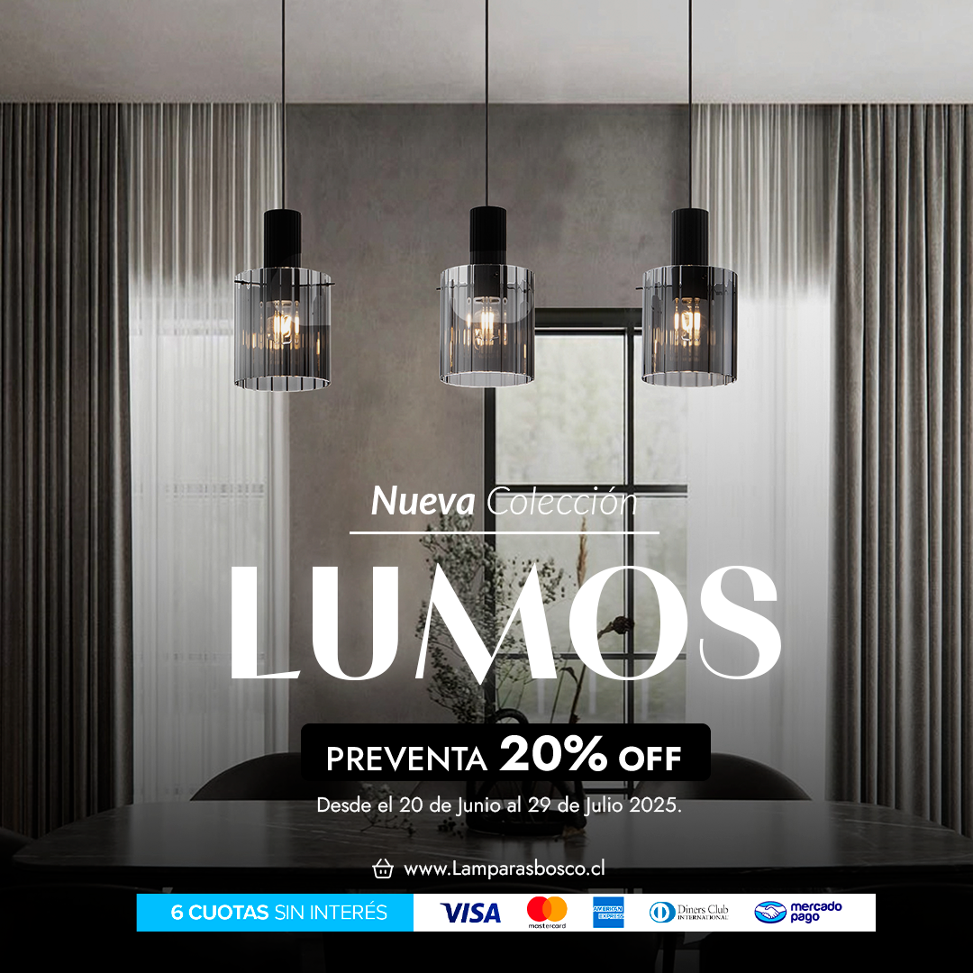 Pre venta 20% OFF Colección Lumos 2025 | Lámparas Bosco