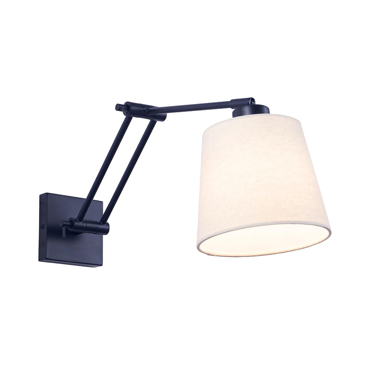 APLIQUE ARTICULADO NEGRO 1XE27 – Lámparas Bosco